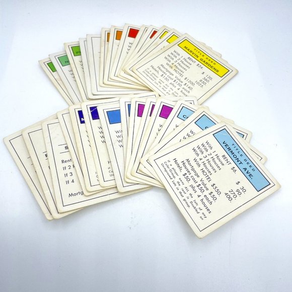 Parker Brothers | Games | Monopoly 28 Properties Including Railroads ...